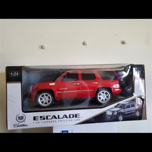 Toys | Cadillac Escalade 124 Scale Licensed Friction Model Car Toy Red ...